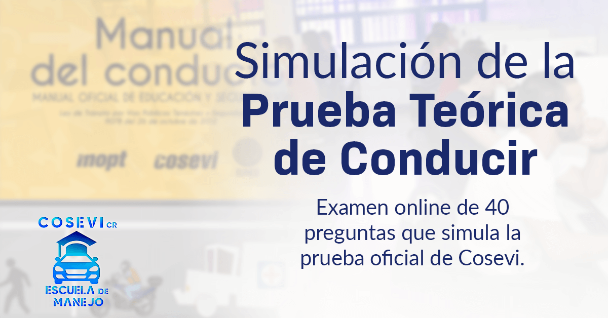 Necesita Licencia de Conducir | Cosevi Costa Rica
